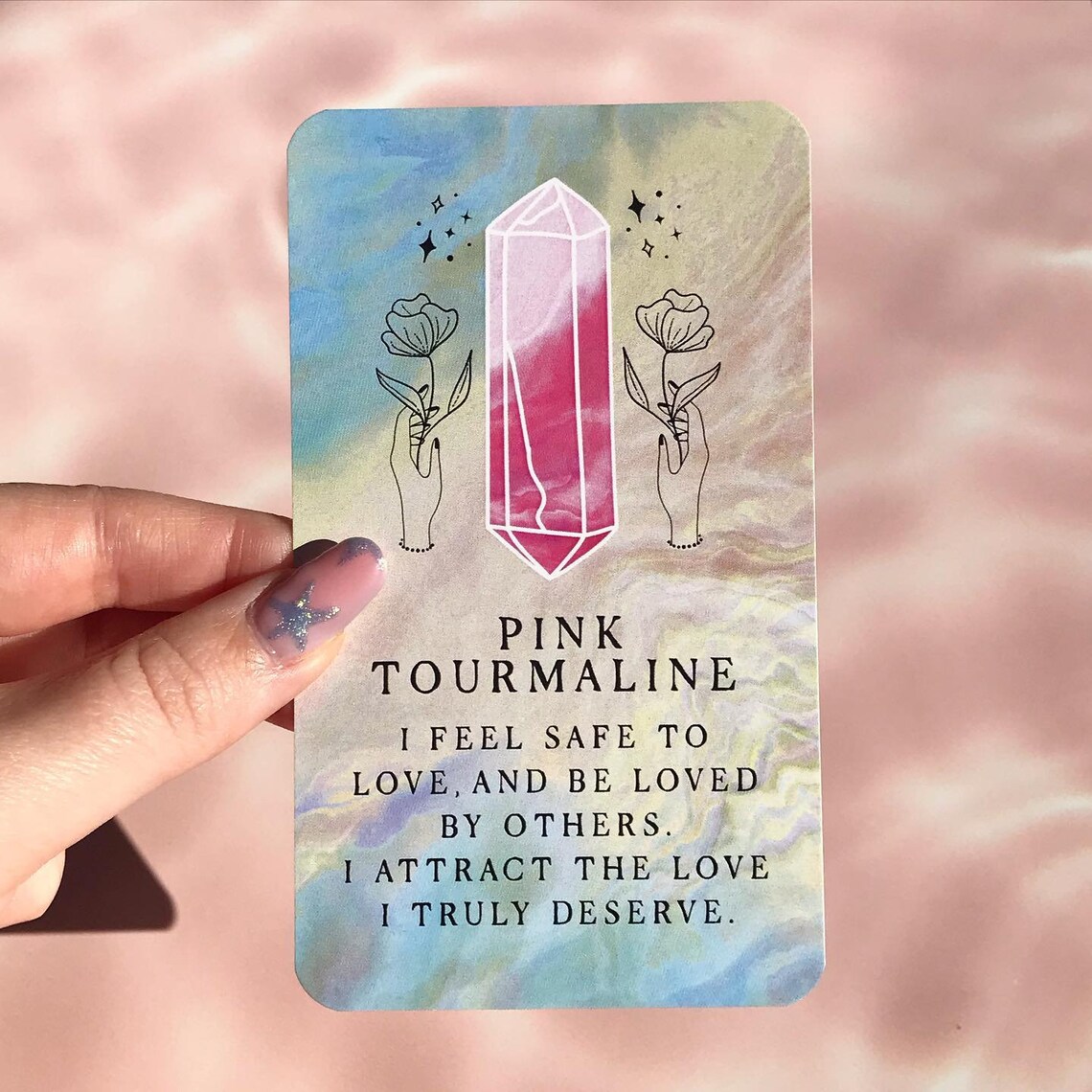 Positive Affirmation Card Deck: CRYSTAL AFFIRMATIONS | Gemstone ...
