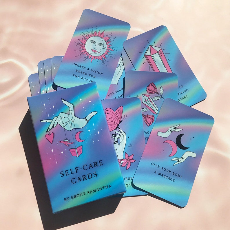 Self Care Card Deck - Self Love, Wellness, Mental Health - Etsy