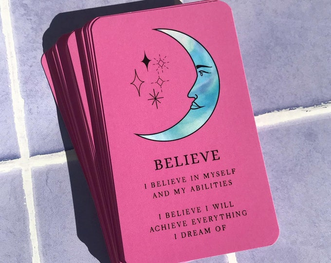 Self Love Positive Affirmation Card Deck Self Love Affirmation Cards Etsy