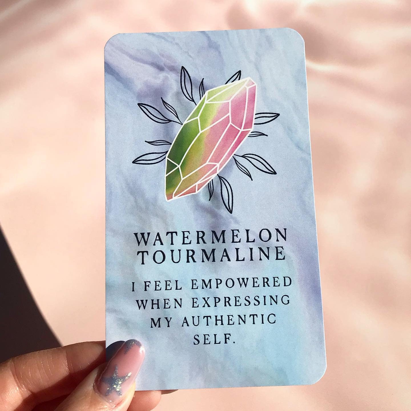 Positive Affirmation Card Deck: CRYSTAL AFFIRMATIONS Gemstone, Crystals ...