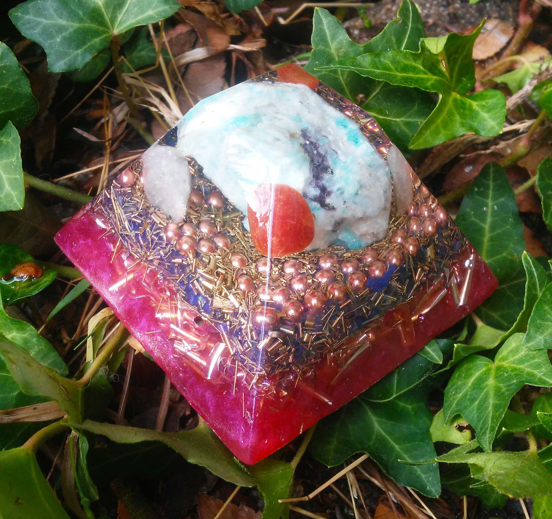 Orgone Energy Ziggurat Pyramid Reiki Infused Amazonite Rose - Etsy