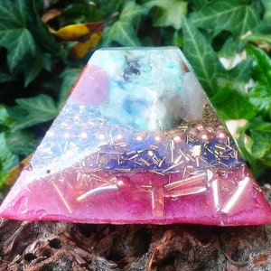 Orgone Energy Ziggurat Pyramid Reiki Infused Amazonite Rose - Etsy