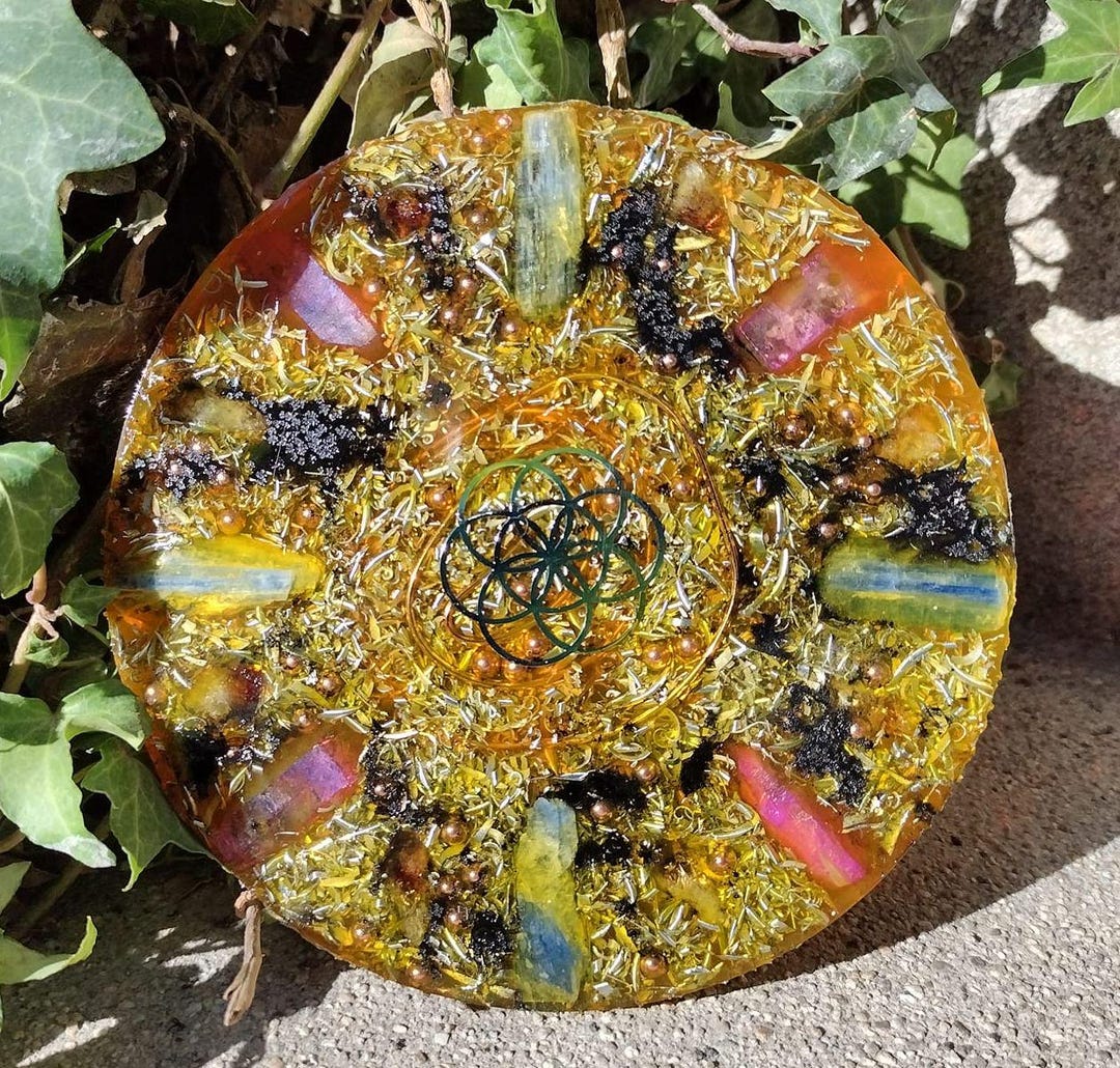 Orgone Energy Sacred Geometry Flower of Life Food & Water Charging ...