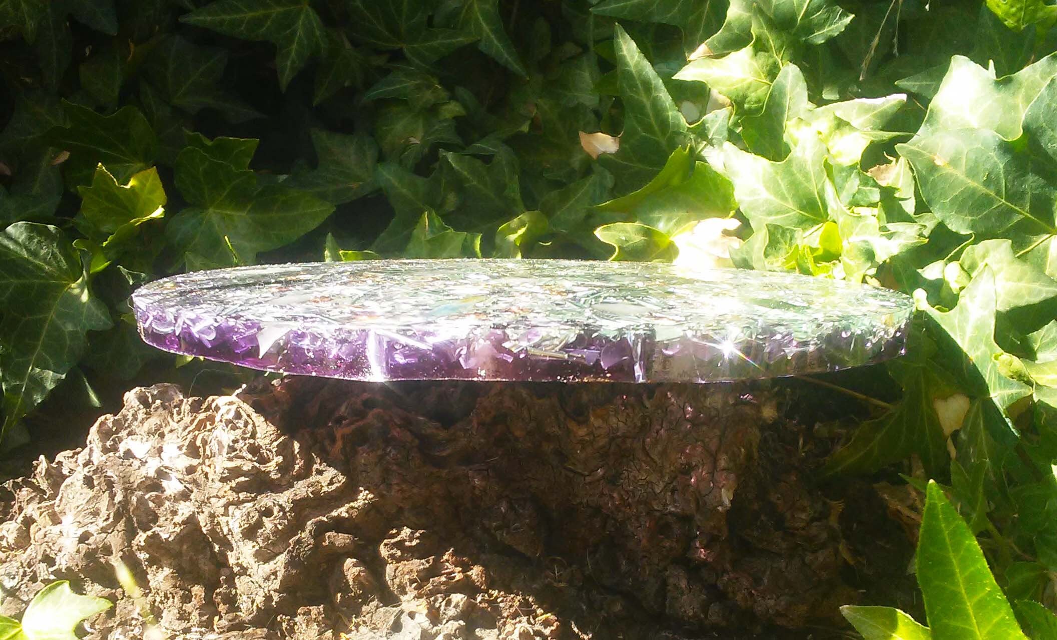 Large Orgone Energy Sacred Geometry Food & Water Charging Plate Reiki ...