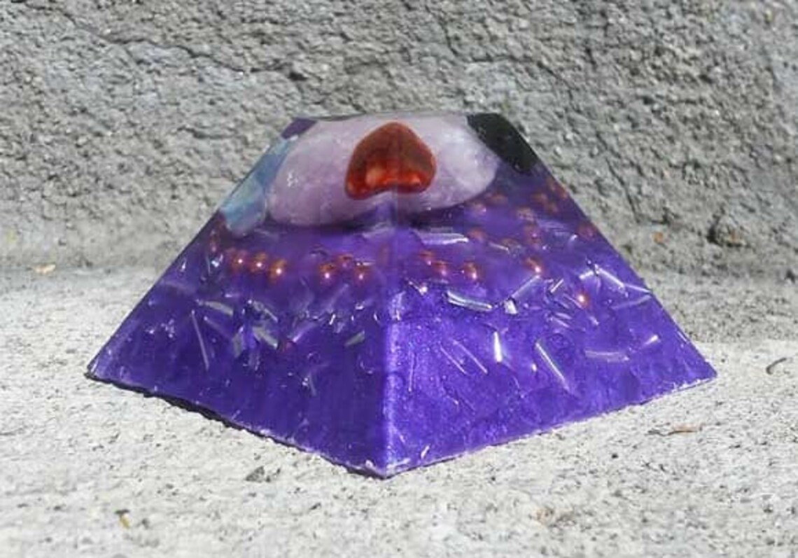 Orgone Energy Ziggurat Pyramid Bionized Rose Quartz Reiki | Etsy