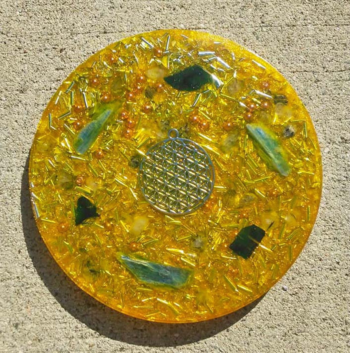 Orgone Energy Sacred Geometry Food & Water Charging Plate | Etsy