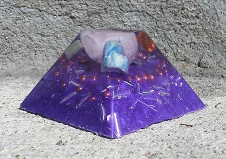 Orgone Energy Ziggurat Pyramid Bionized Rose Quartz Reiki | Etsy