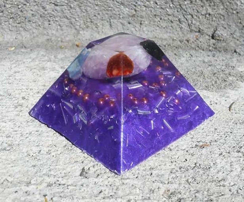 Orgone Energy Ziggurat Pyramid Bionized Rose Quartz Reiki | Etsy