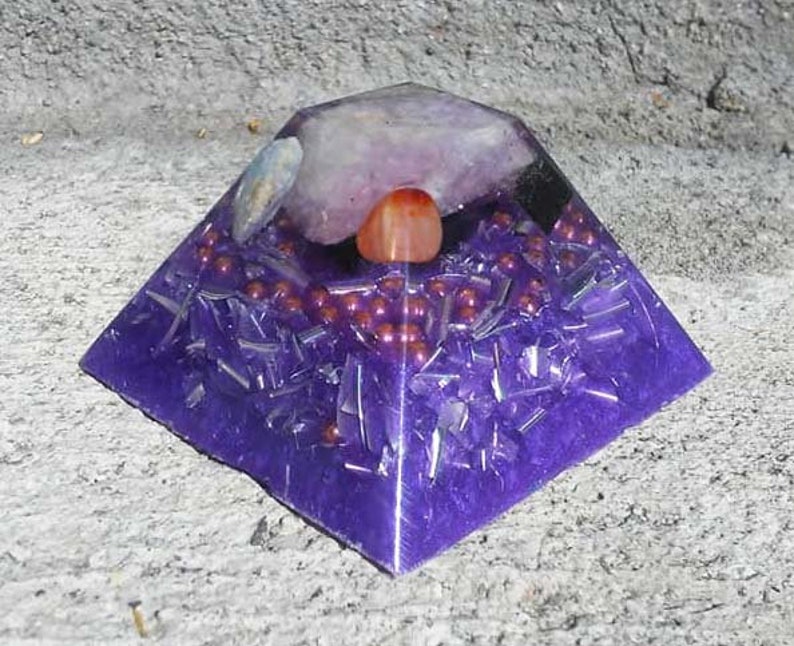 Orgone Energy Ziggurat Pyramid Bionized Rose Quartz Reiki | Etsy
