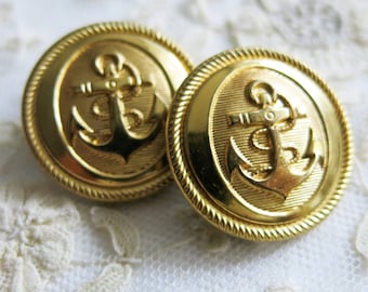 Navy uniform buttons | Etsy