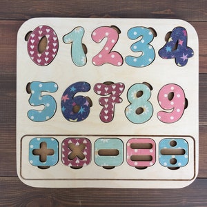 Learning Toys Educational Toys Wooden Numbers Educational Toys for Kids ...