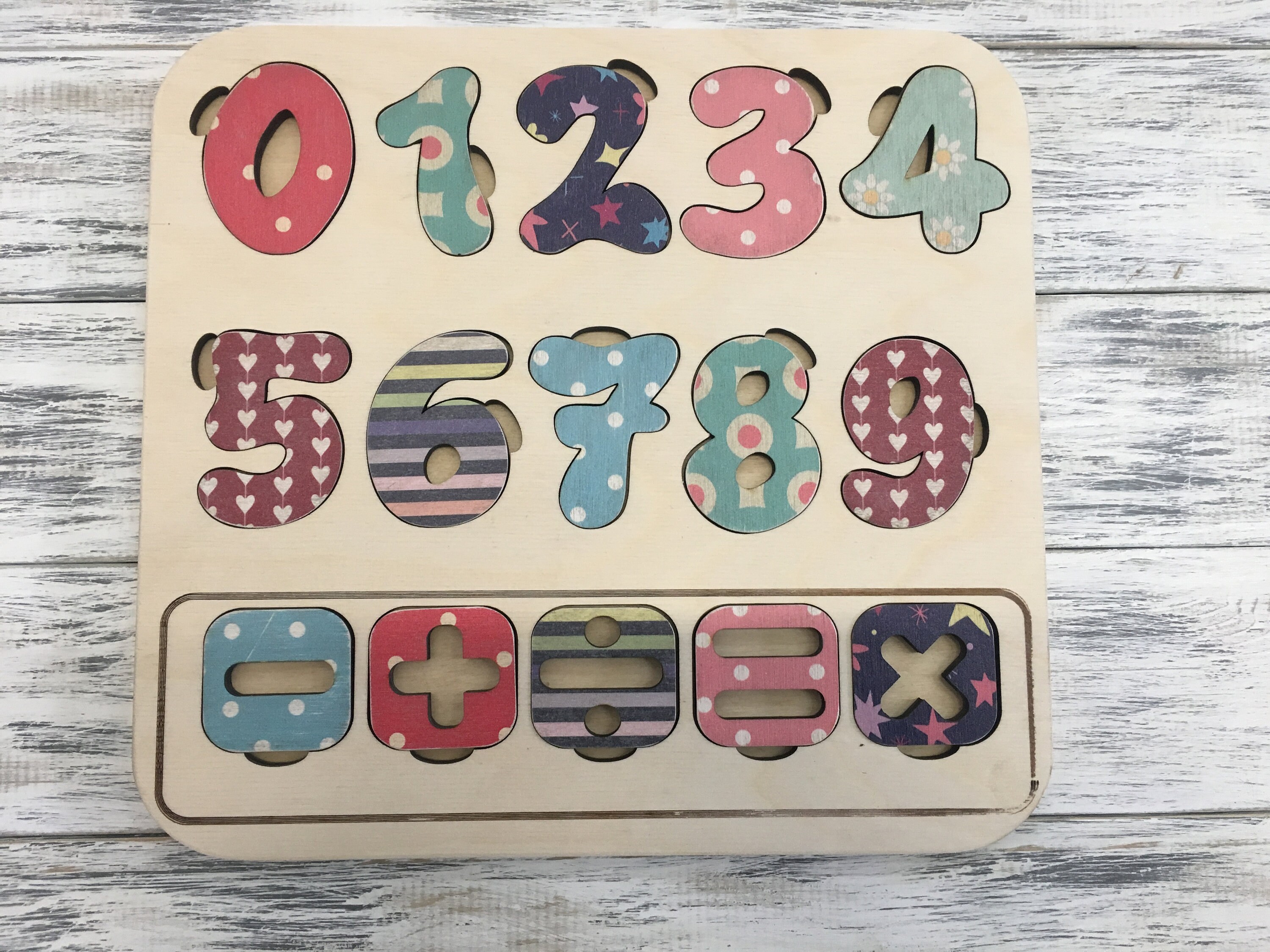 Learning Toys Educational Toys Wooden Numbers Educational Toys for Kids ...