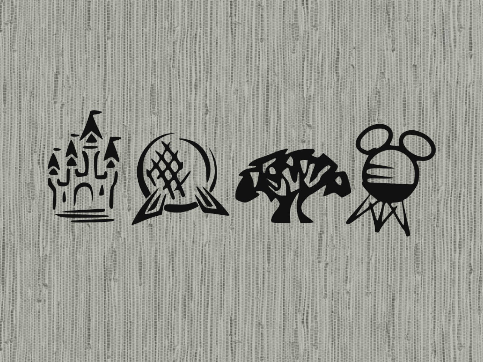 Disney Epcot Silhouette