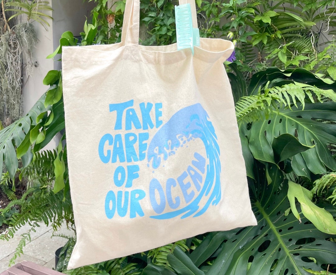 Take Care of Our Ocean Tote Bag /reusable Beach Bag / Beach - Etsy