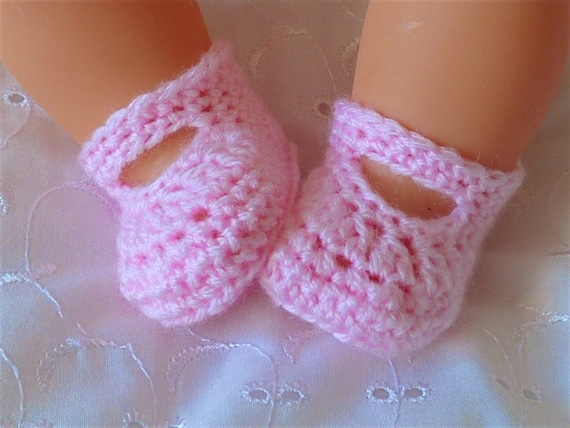 Dolls Clothes Pink Hand Crochet Knitted Shoes Fit Baby Born Baby Annabell Reborn Doll 15 19 UK Seller Etsy Canada