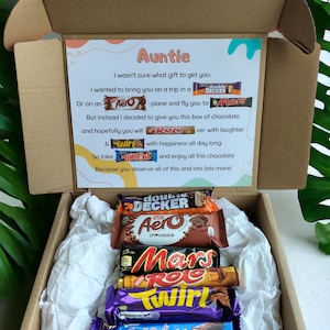 Auntie Gift Personalised Auntie Gift Auntie Chocolate Gift Box Auntie ...