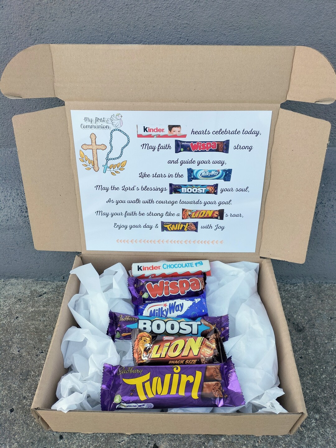 Communion Chocolate Gift Box Holy Communion Gift Box - Etsy