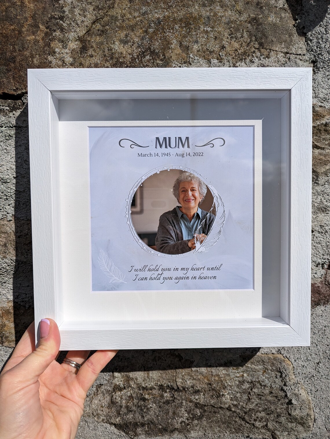 Personalised Bereavement Photo Frame, Bereavement Gifts, Custom ...