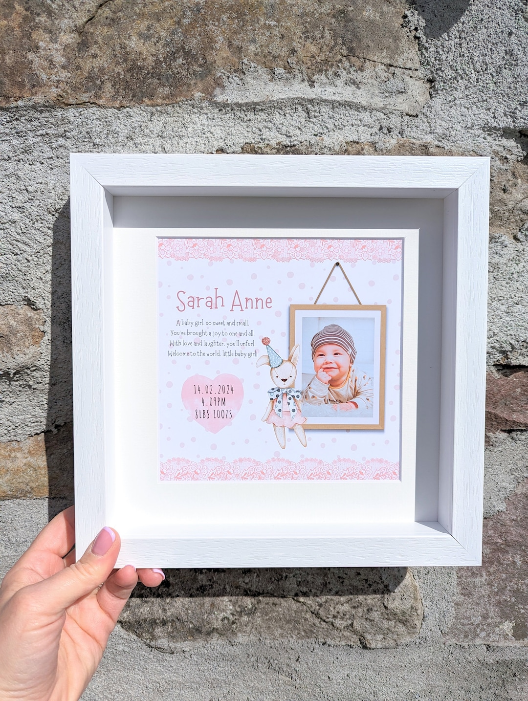 Personalised Baby Girl Photo Frame New Baby Girl Photo Gift Custom New ...