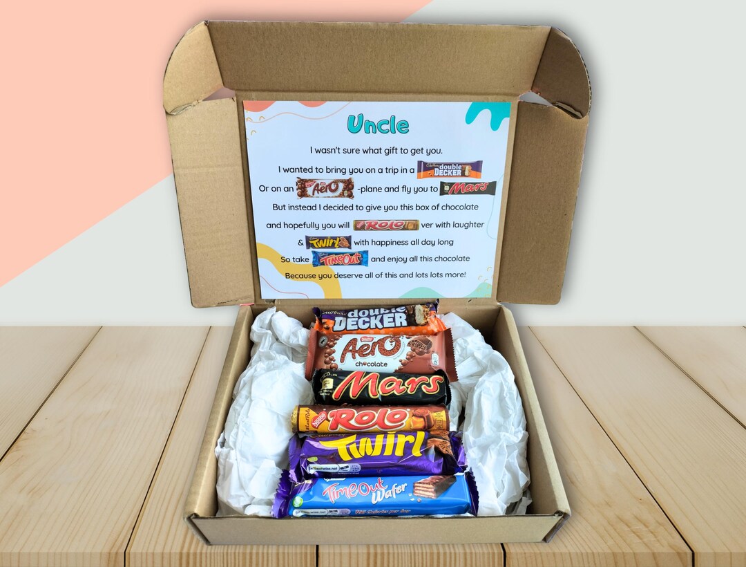 Uncle Gift, Personalised Uncle Gift - Uncle Chocolate Gift Box | Uncle ...