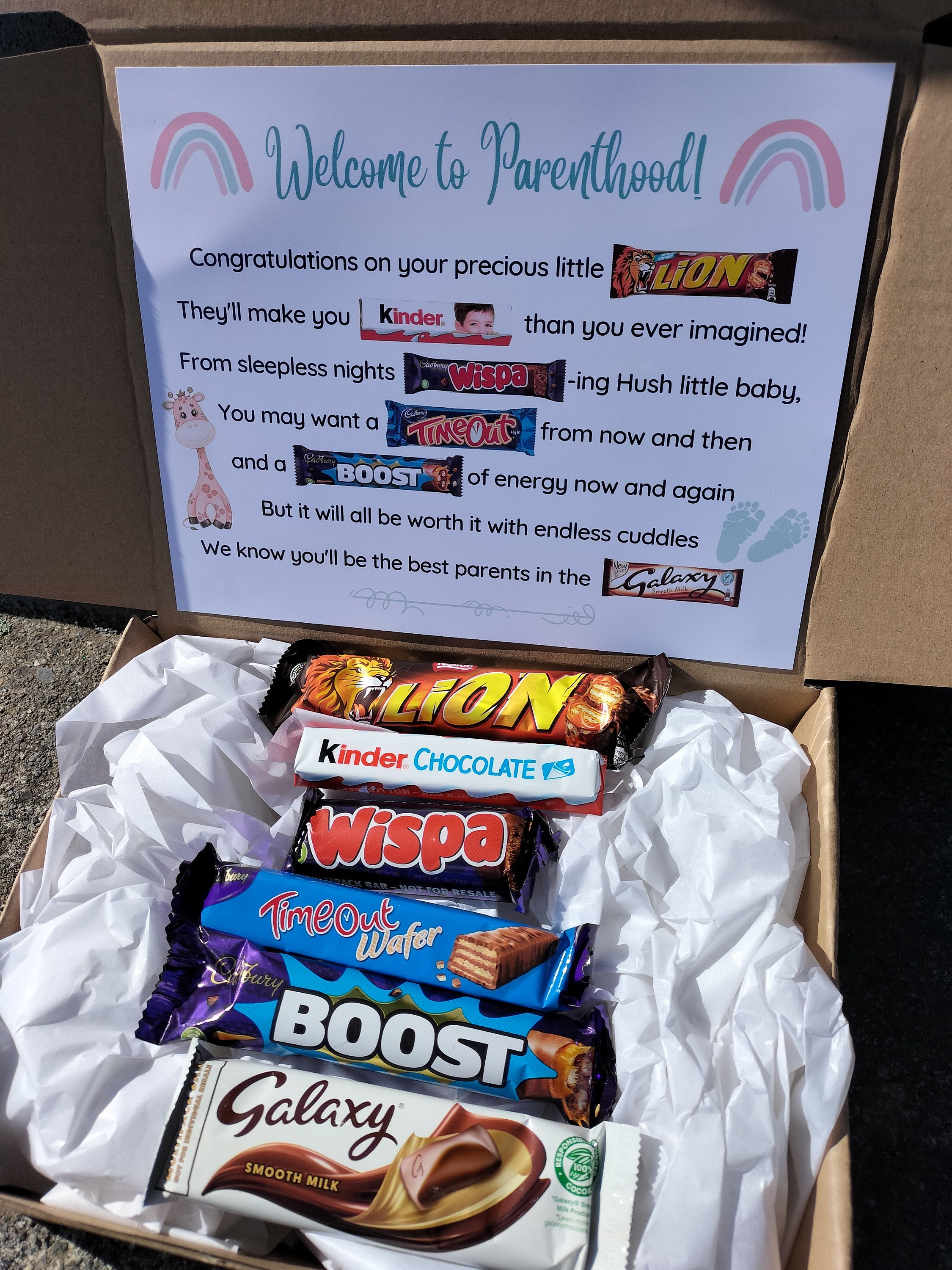 New Parents Gift Chocolate Poem Box Gifts for New Parents New Parent ...