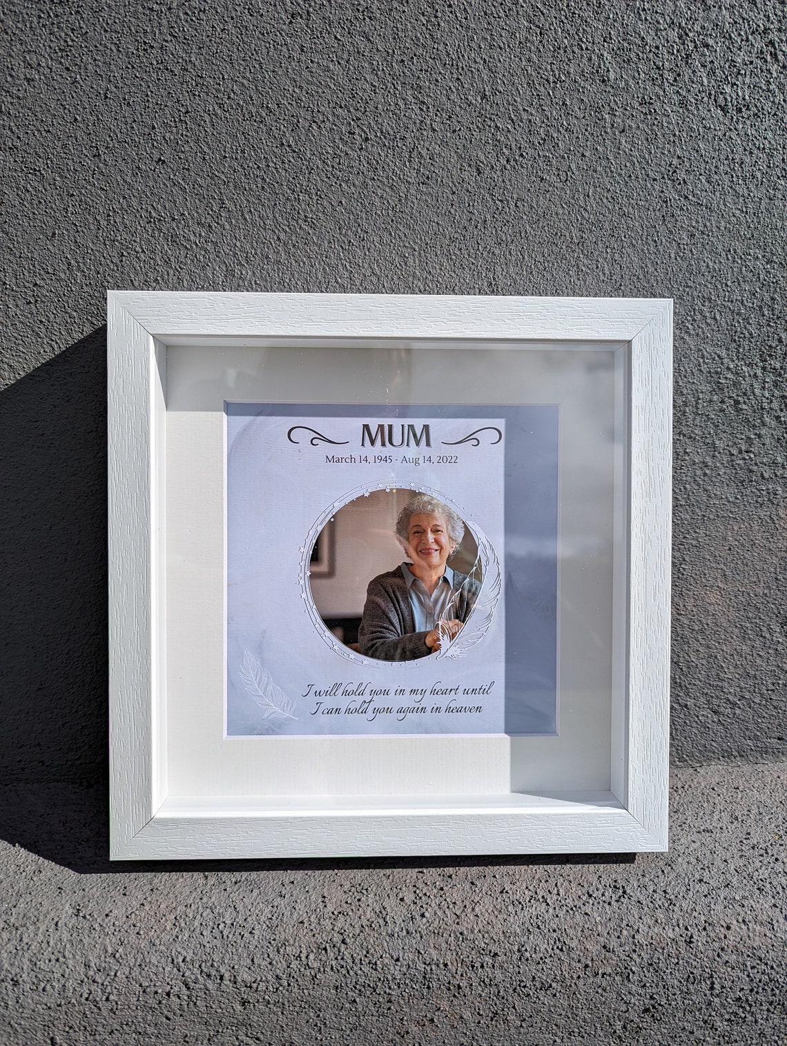 Personalised Bereavement Photo Frame, Bereavement Gifts, Custom ...