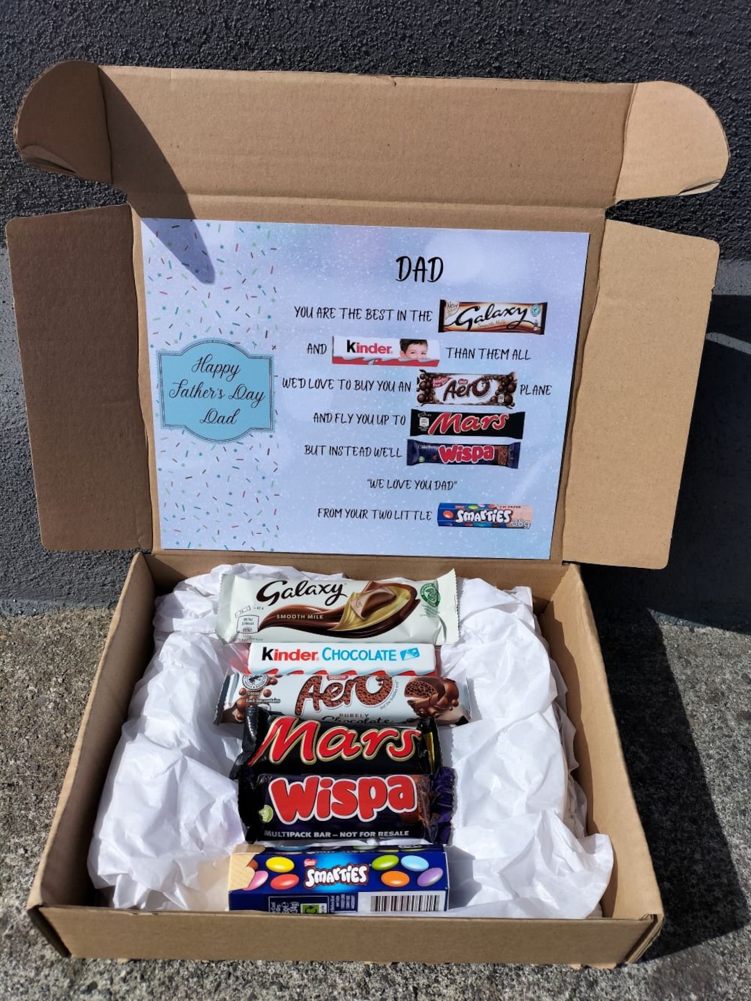 Fathers Day Gift Father's Day Chocolate Box Dad Chocolate Gift Gifts ...