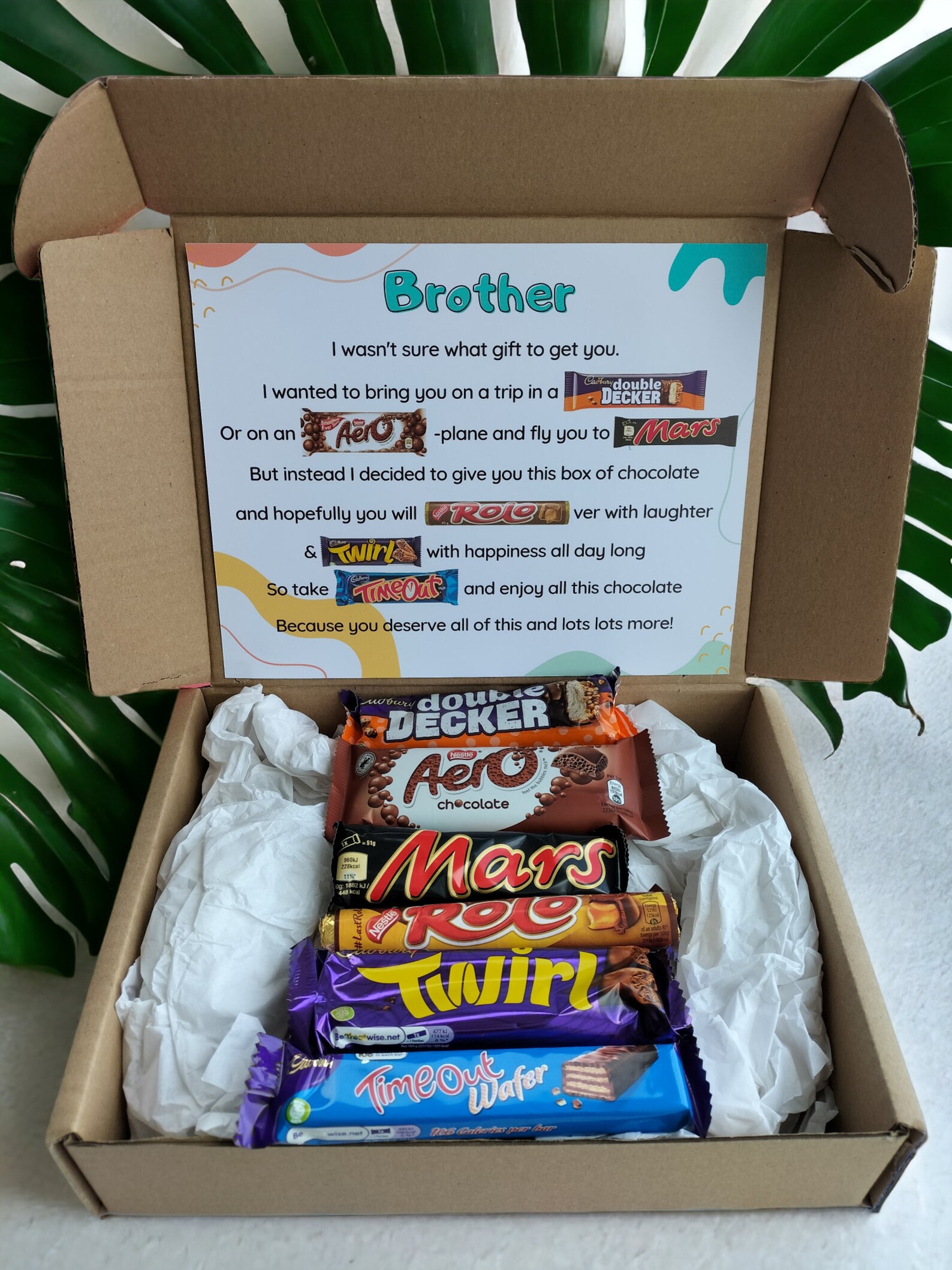 Brother Gift Personalised Brother Gift Brother Chocolate Gift Box ...