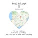 Personalised Framed Map Engagement Gift Personalized Where We Got ...