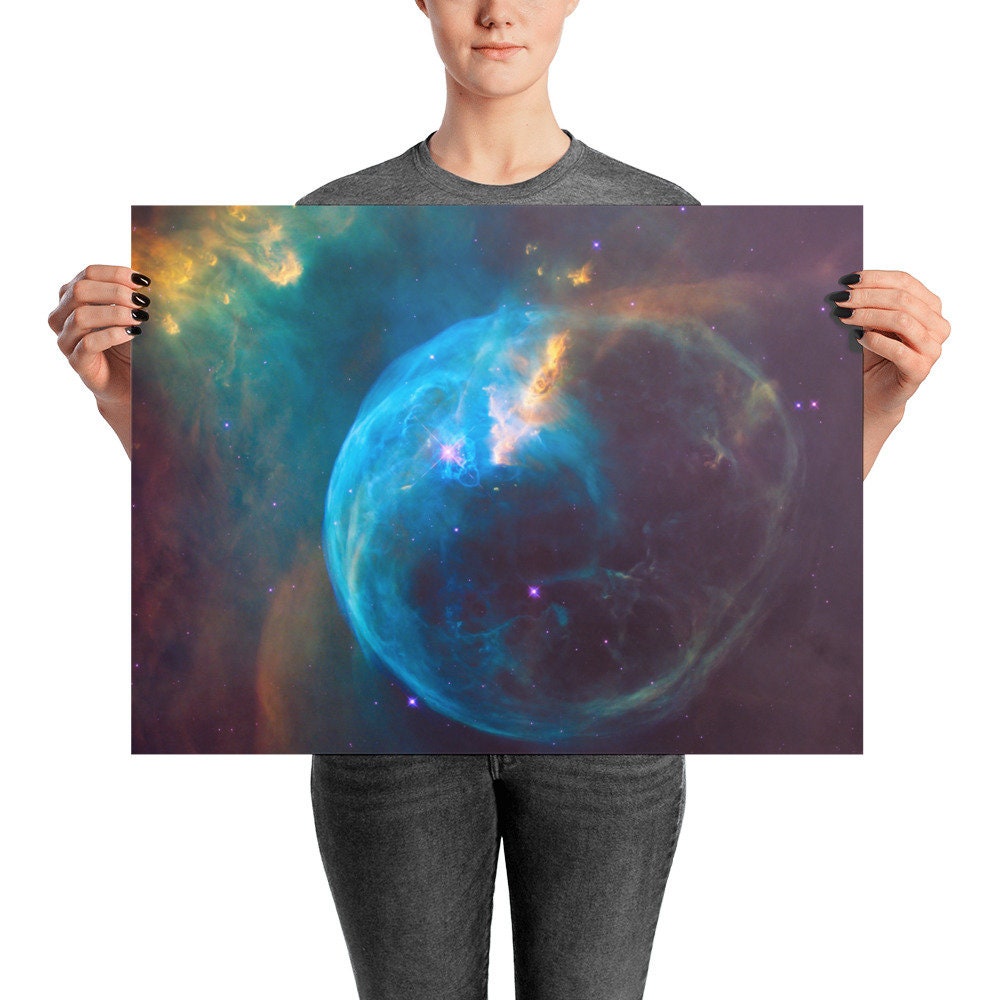 Bubble Nebula Poster - Etsy
