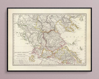 Greece 1707, Under Ottoman & Venetian Rule, Greek History Print ...