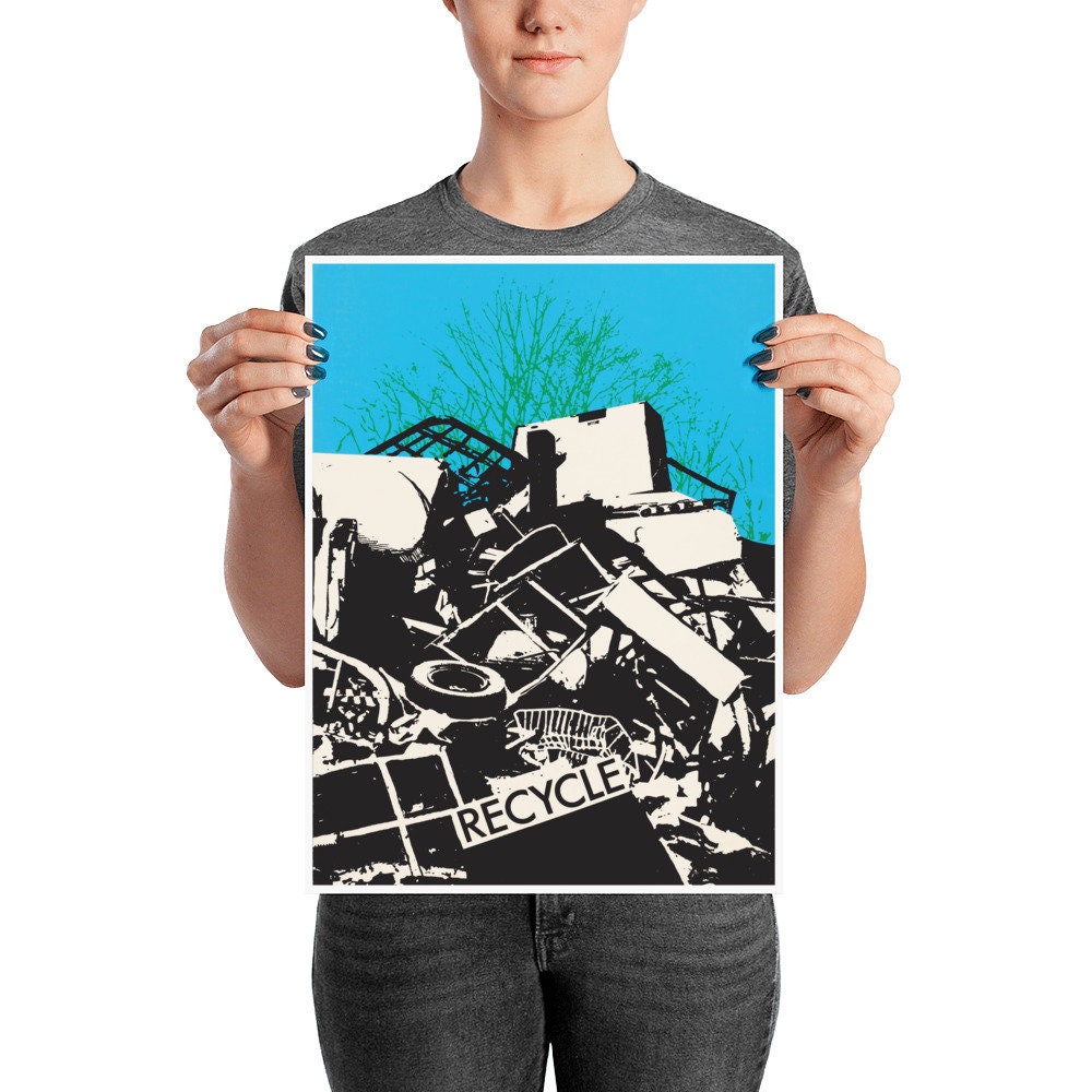 Vintage Recycling Poster Print - Etsy