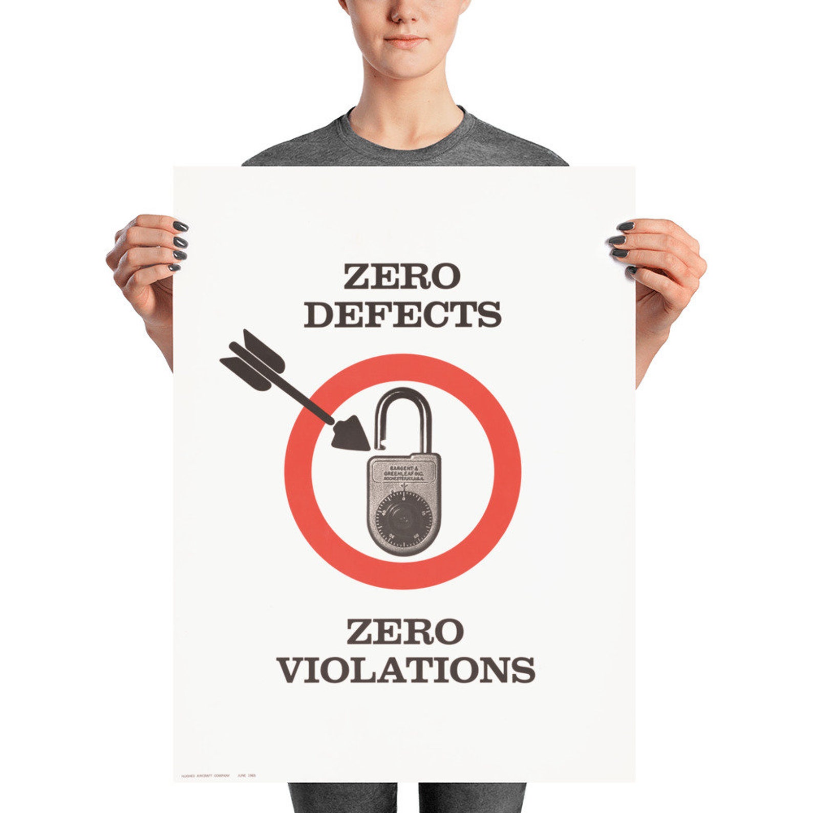 Zero Defects, Zero Violations' Vintage Security Poster Print - Etsy