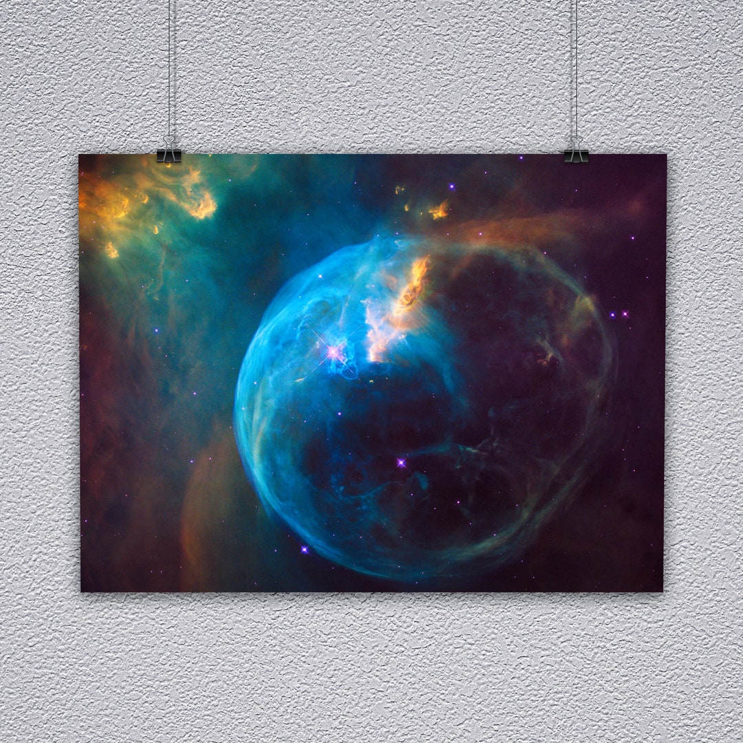 Bubble Nebula Poster - Etsy