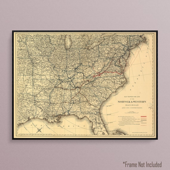Norfolk And Western Map
