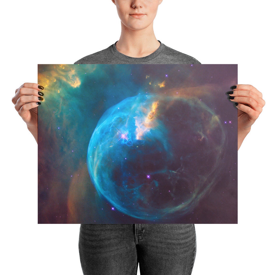 Bubble Nebula Poster | Etsy