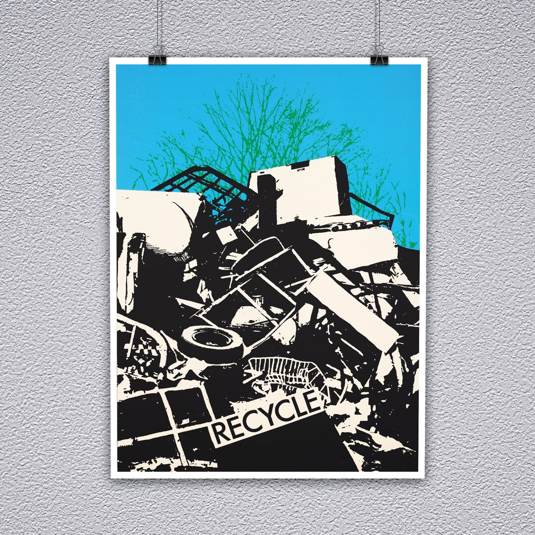 Vintage Recycling Poster Print - Etsy