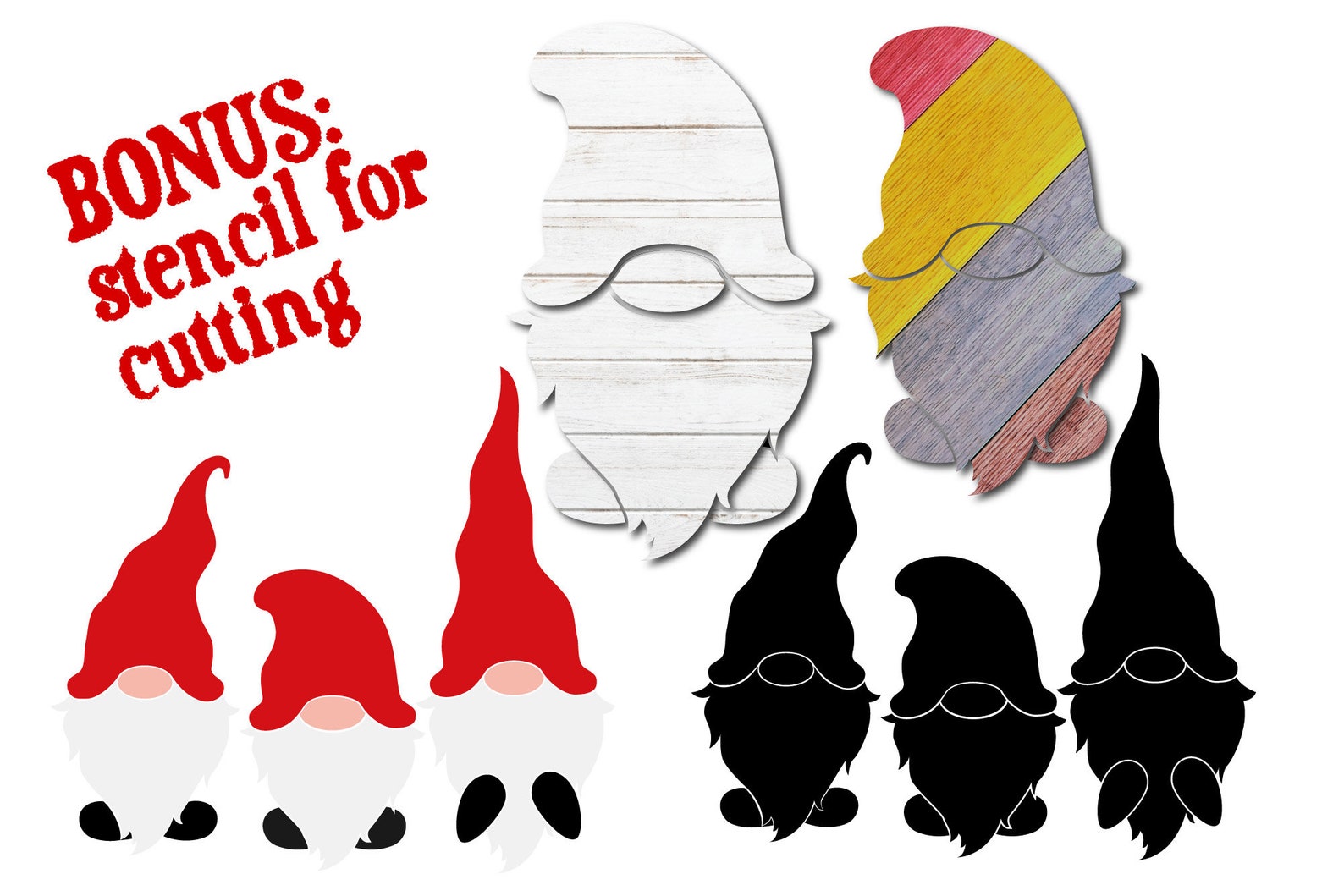 Christmas Gnome SVG Build your Gnome Christmas Bundle SVG | Etsy