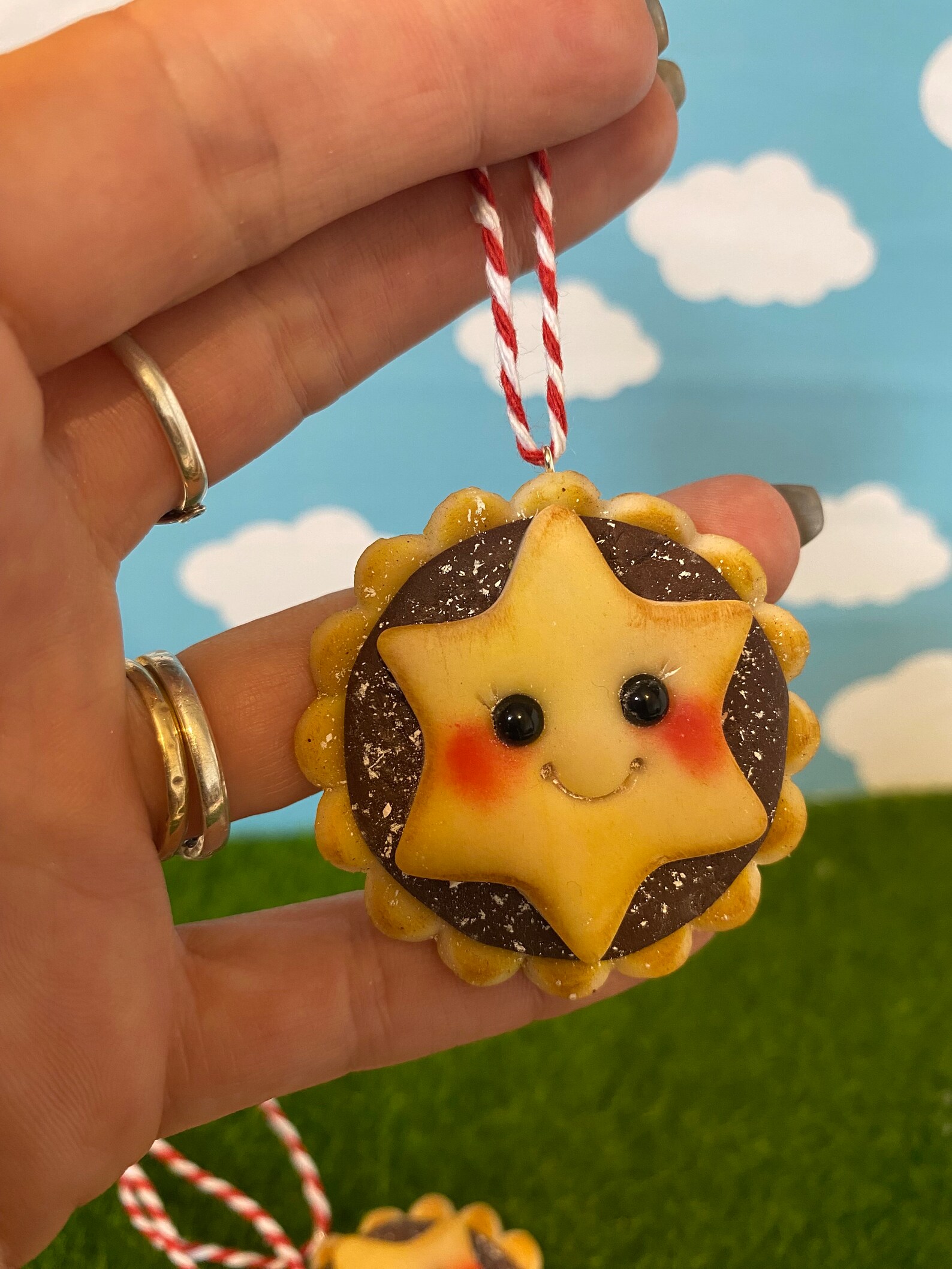 Mince Pie Christmas Tree Decoration, Polymer Clay Food Ornament Gift - Etsy