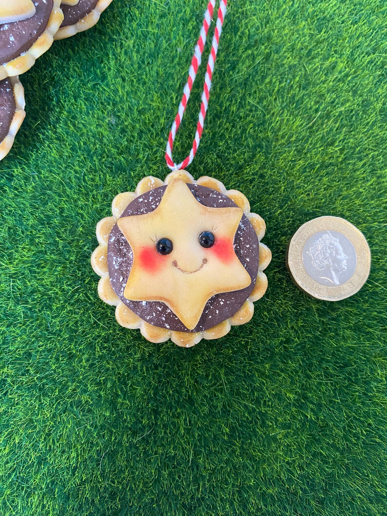 Mince Pie Christmas Tree Decoration, Polymer Clay Food Ornament Gift - Etsy