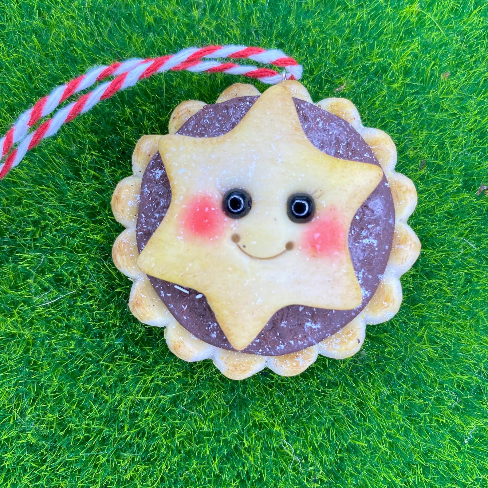 Mince Pie Christmas Tree Decoration, Polymer Clay Food Ornament Gift - Etsy