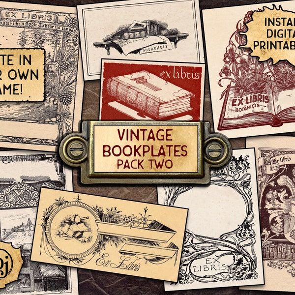 Book Plates Stickers - Etsy