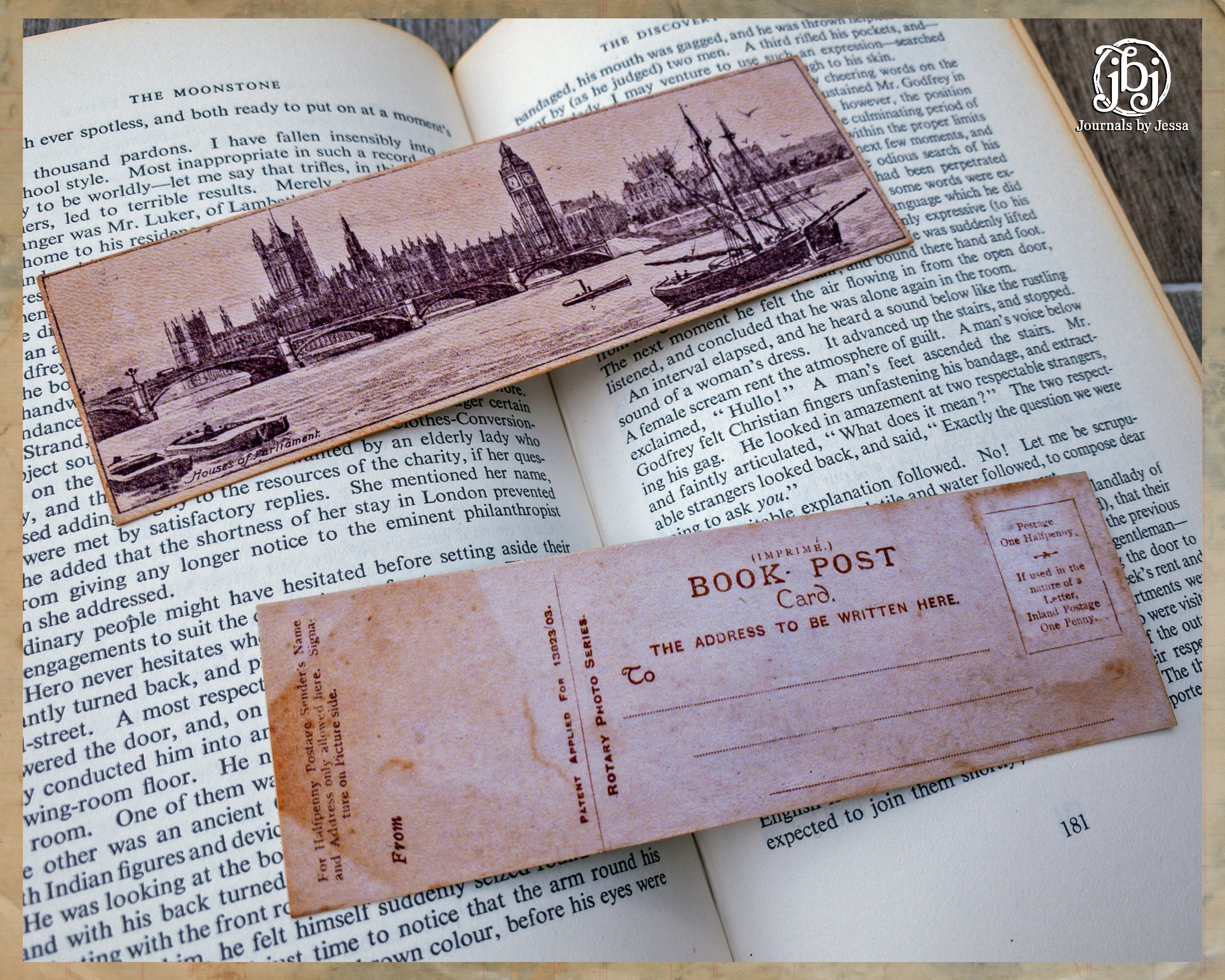Antique Bookmarks, Pack 1 | Digital Download Printables | 5 Different ...