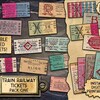 Vintage Train Luggage Labels, Pack 2 Digital Download Printables 12 ...