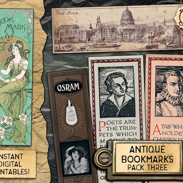 Vintage Bookmark - Etsy