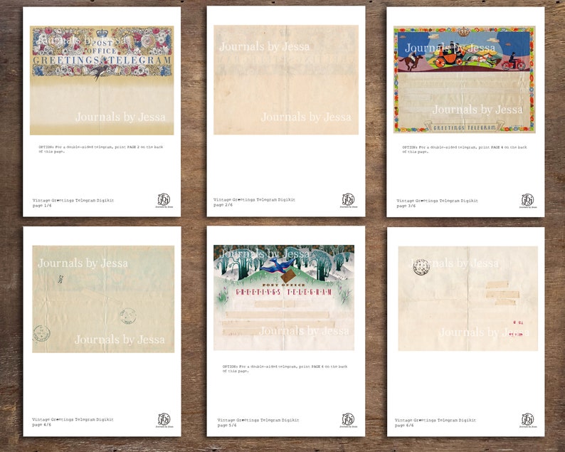 Vintage British Greetings Telegrams | Digital Download Printable | 3 ...
