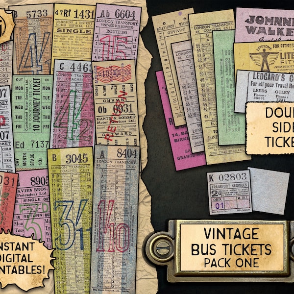 Bus Tickets - Etsy