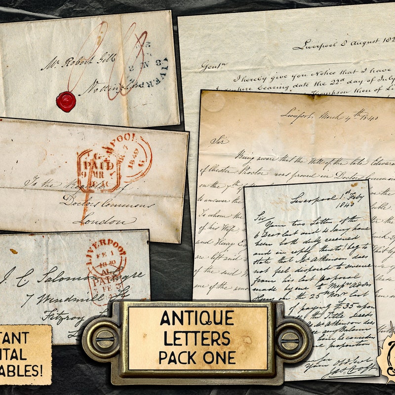 Antique Handwritten Letters - Etsy