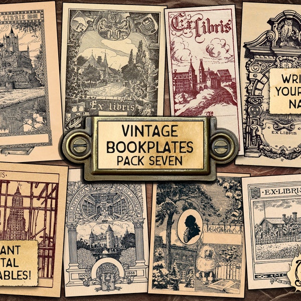 Digital Bookplates - Etsy