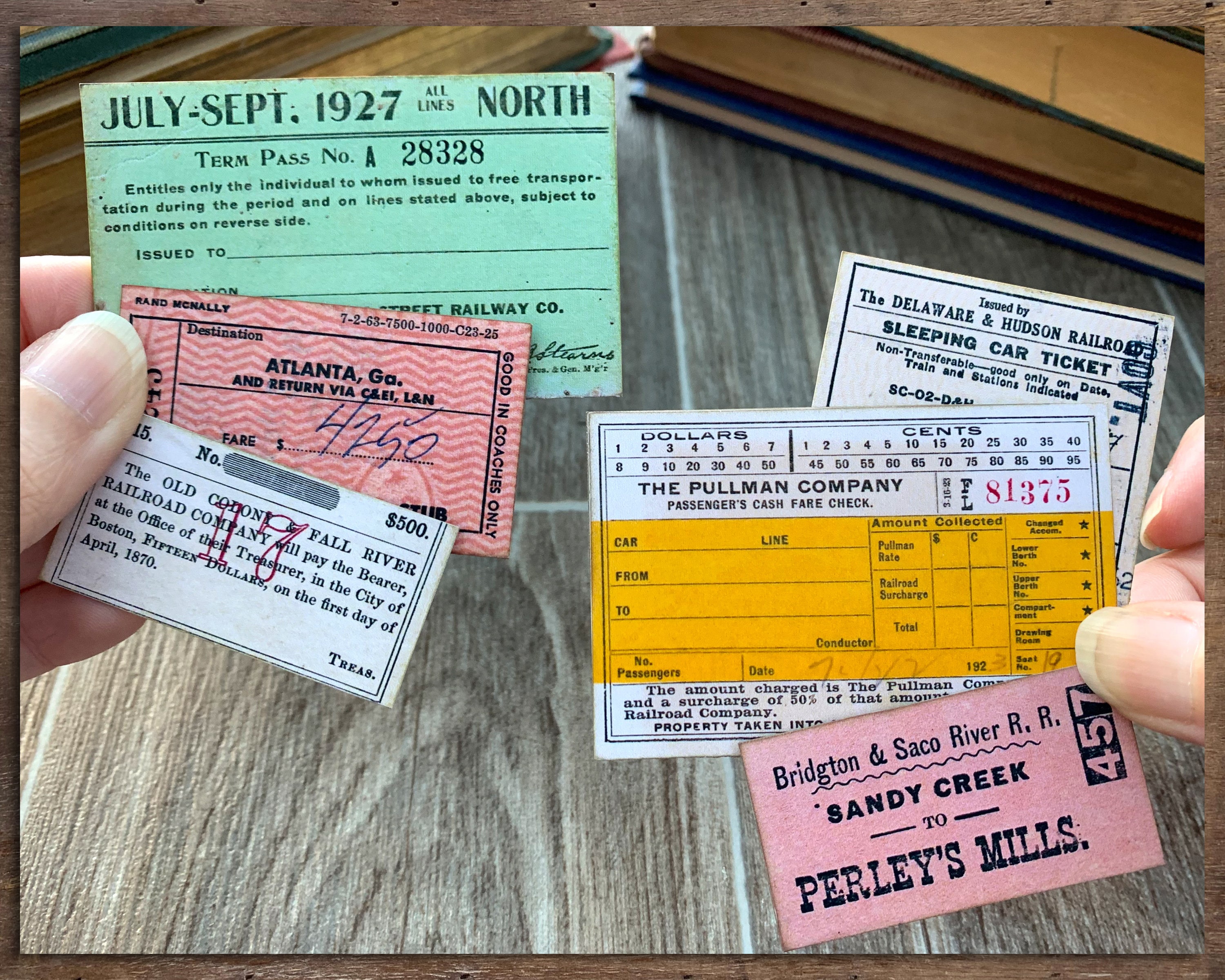 Vintage USA Railroad Tickets | Digital Download Printables | 19 ...